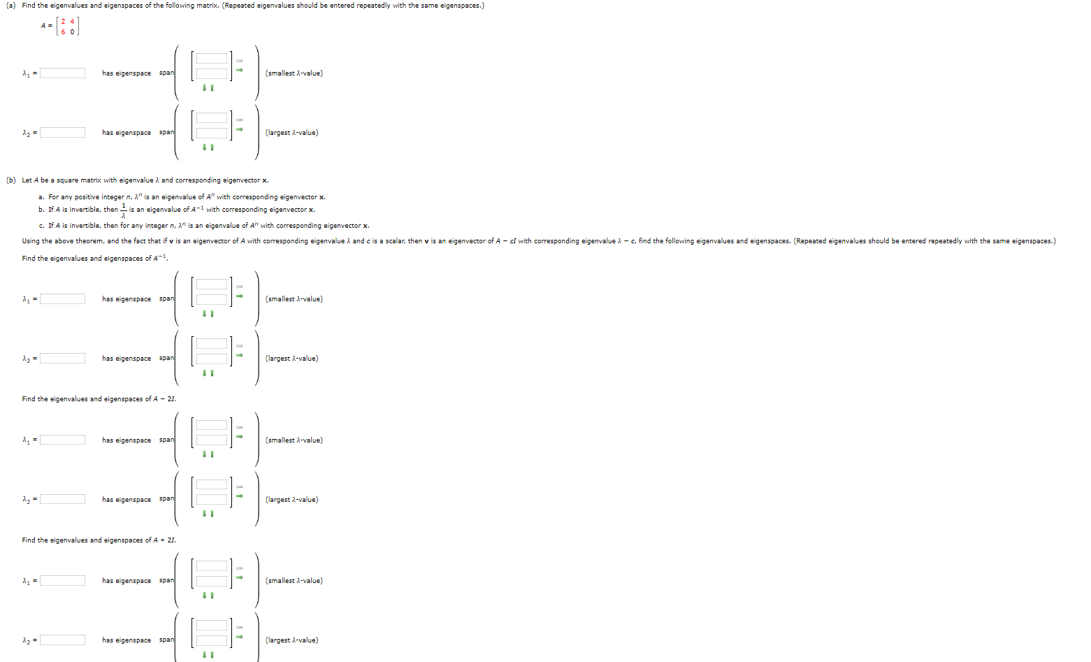 Solved (a) Find the eigenvalues and eigenspaces of the | Chegg.com