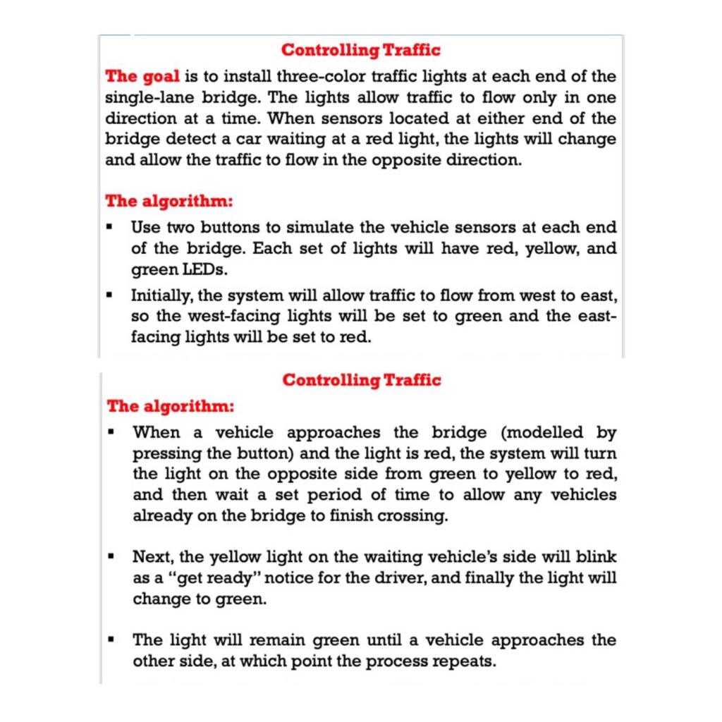 Solved Controlling Traffic The goal is to install | Chegg.com