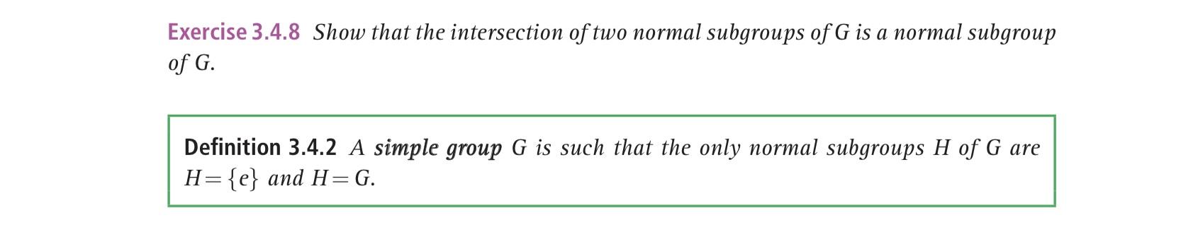 Solved Exercise 3.4.8 Show that the intersection of two | Chegg.com