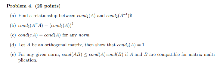 Solved Problem 4. (25 points) (a) Find a relationship | Chegg.com