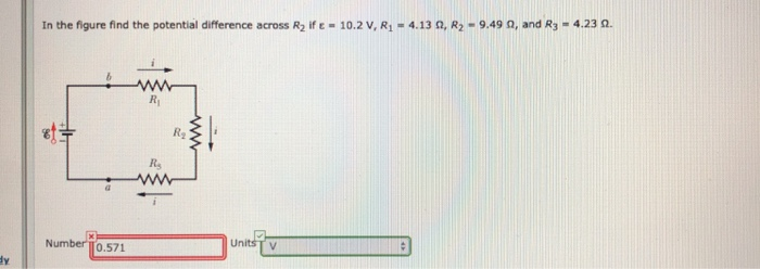 Solved In the figure find the potential difference across R2 | Chegg.com
