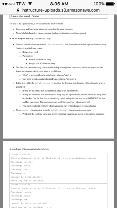 Solved ooo TFW 8:06 AM instructure-uploads.s3.amazonaws.com | Chegg.com