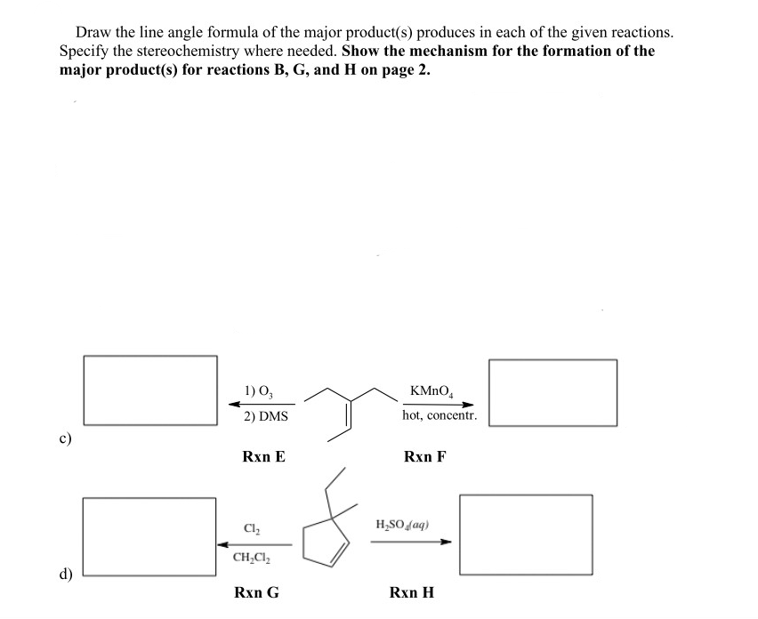 Solved Draw the line angle formula of the major product(s) | Chegg.com