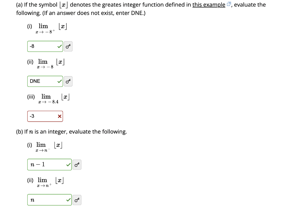 Solved (a) If the symbol [x] denotes the greates integer | Chegg.com