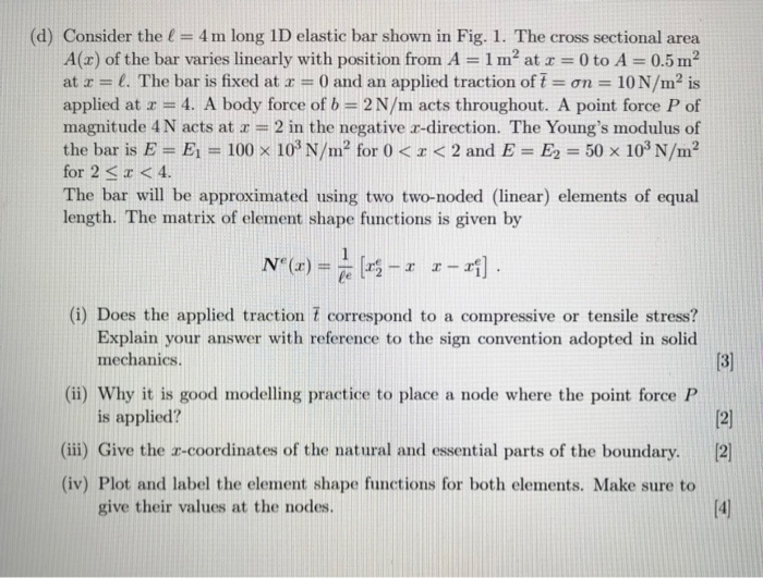 Solved Q1 Consider the problem of the extension of a linear | Chegg.com