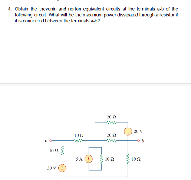 Solved Obtain the thevenin and norton equivalent circuits at | Chegg.com