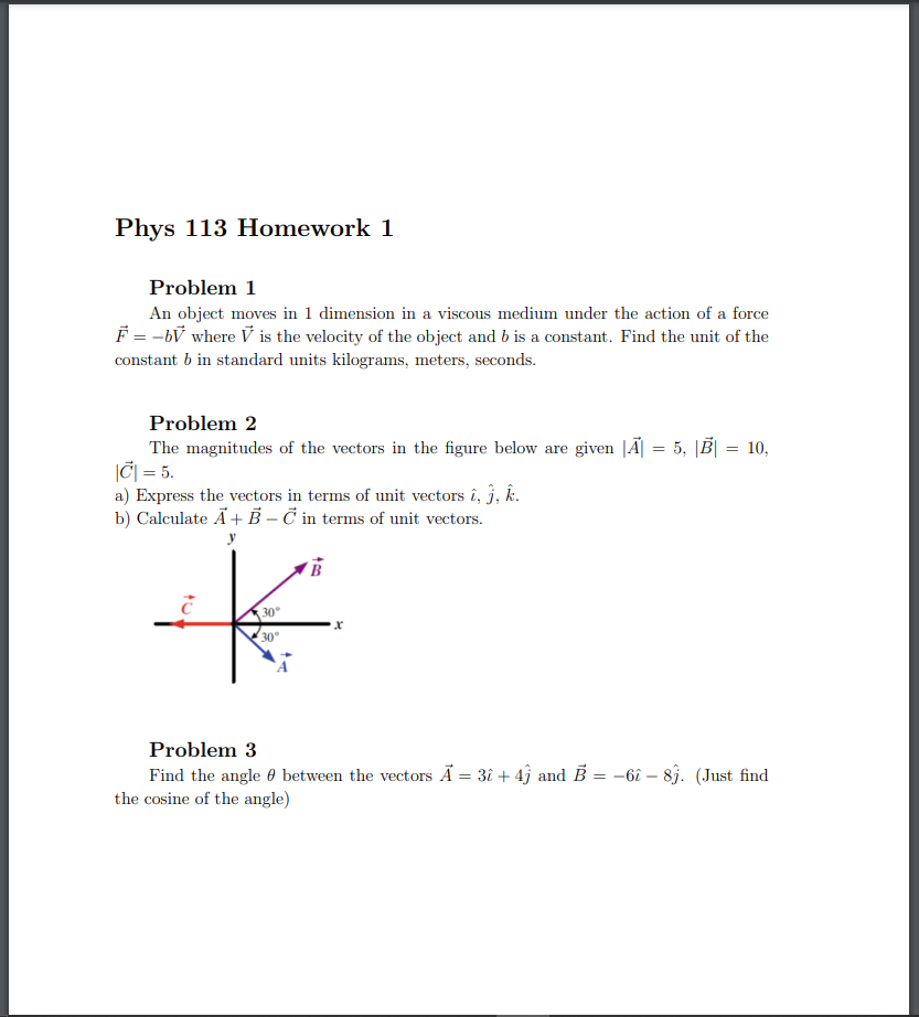 Solved Problem 1 An object moves in 1 dimension in a viscous | Chegg.com