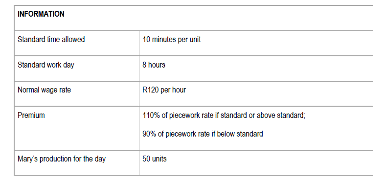 Solved 1.2 Calculate the remuneration of Mary for the day | Chegg.com