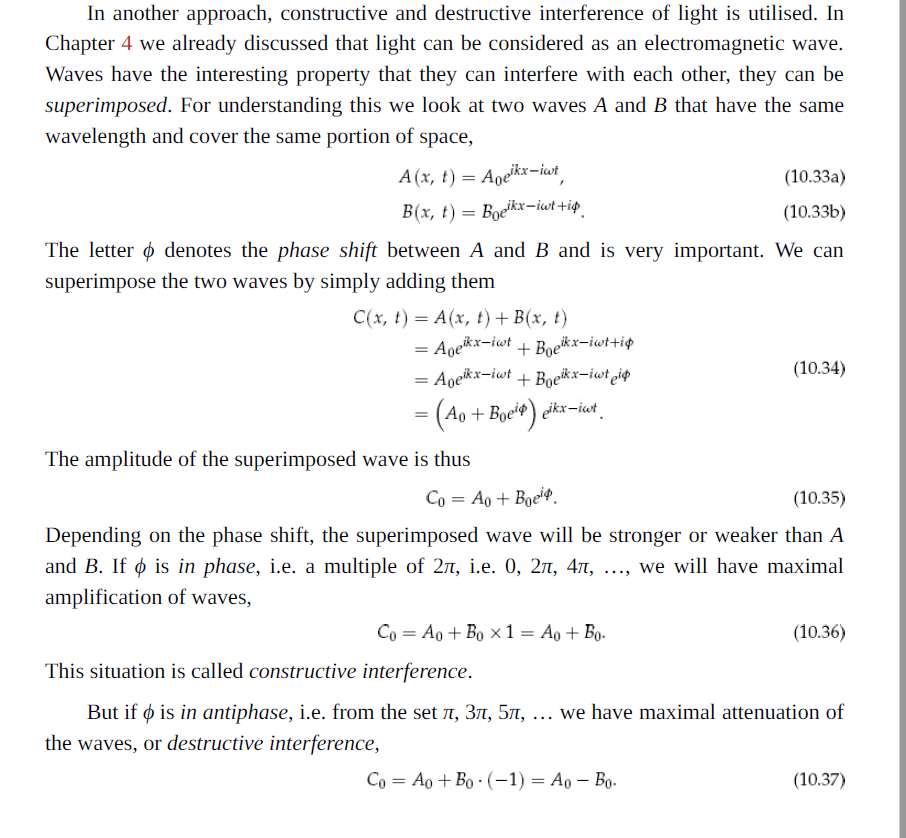 Solved In another approach, constructive and destructive | Chegg.com