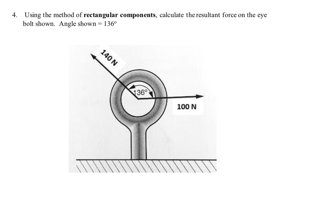 Solved 4. Using the method of rectangular components, | Chegg.com