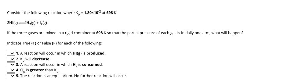 Solved Consider the following reaction where Kp=1.80×10−2 at | Chegg.com