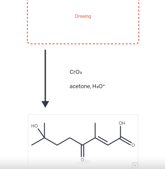 Solved Drawing CrO3 acetone, H3O+ | Chegg.com