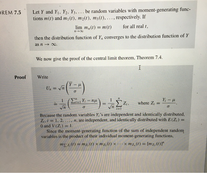 Solved This is one part of the CLT proof. I don’t understand | Chegg.com