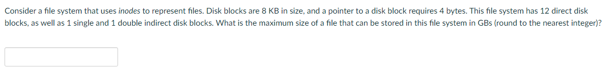 Solved Consider A File System That Uses Inodes To Represent 