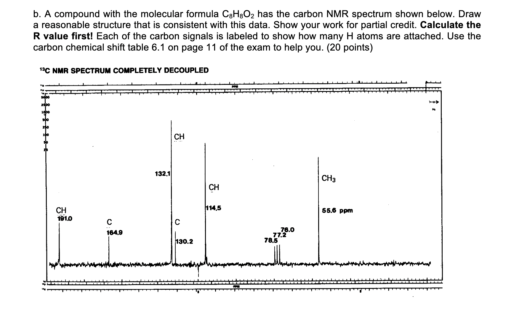 Solved b. A compound with the molecular formula C8H8O2 has | Chegg.com
