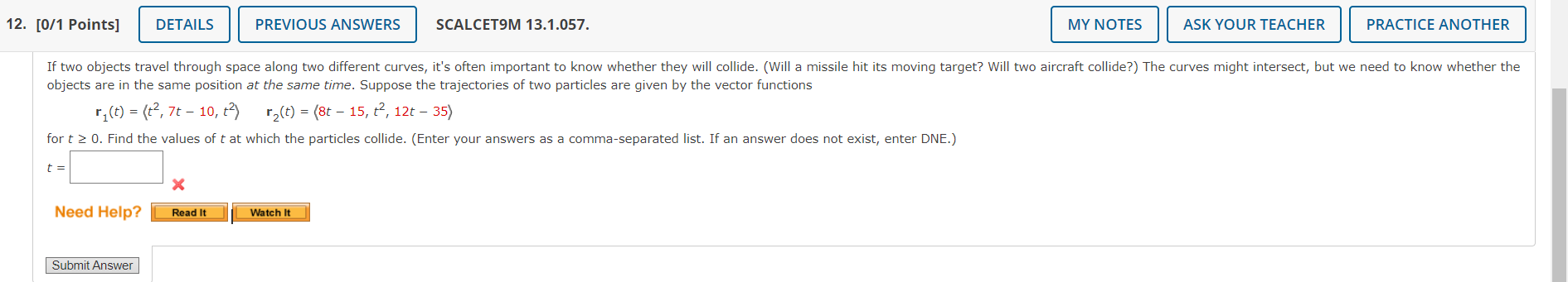 Solved objects are in the same position at the same time. | Chegg.com