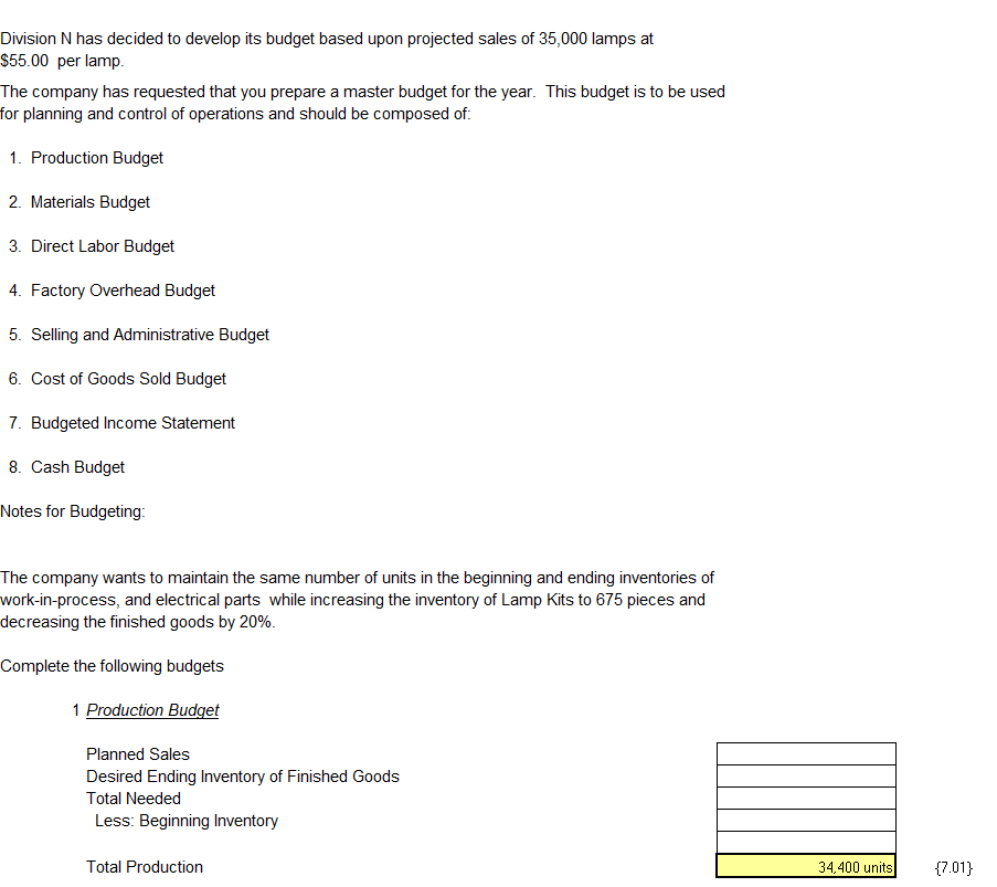 Solved I See The Light Projected Balance Sheet As of | Chegg.com