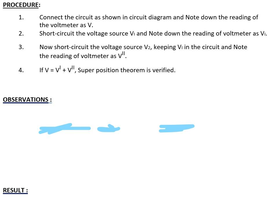 Solved CONCLUSION: Experiment 2: Superposition Theorems | Chegg.com