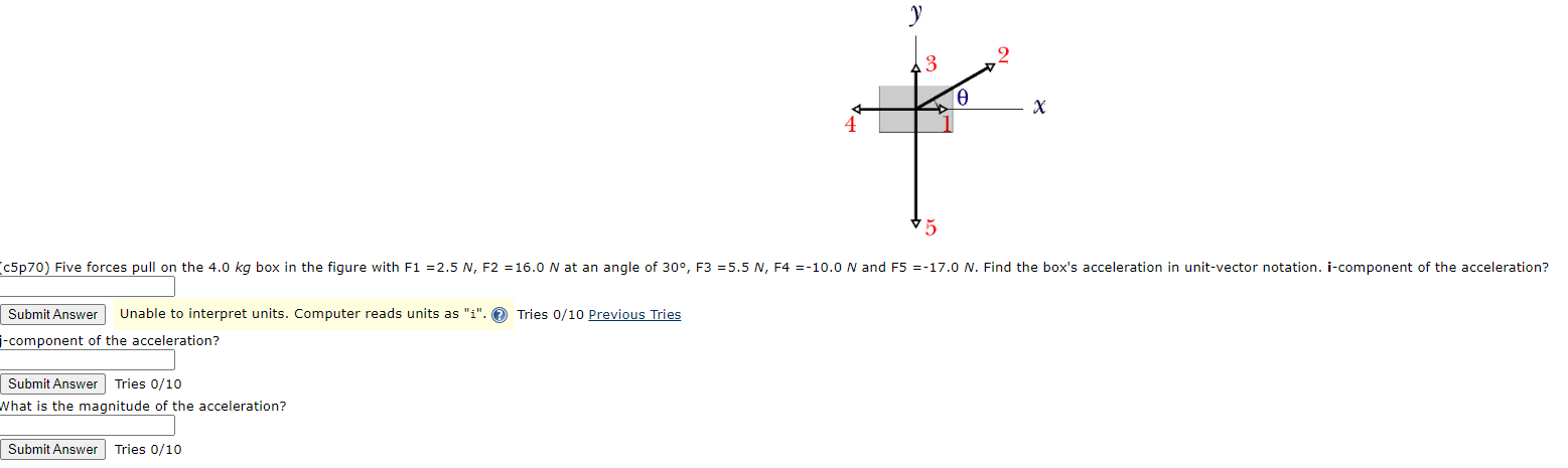Solved Unable to interpret units. Computer reads units as | Chegg.com