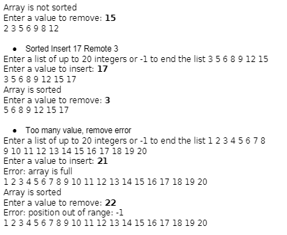 Solved IntArrayPlay - working with a partially filled array | Chegg.com
