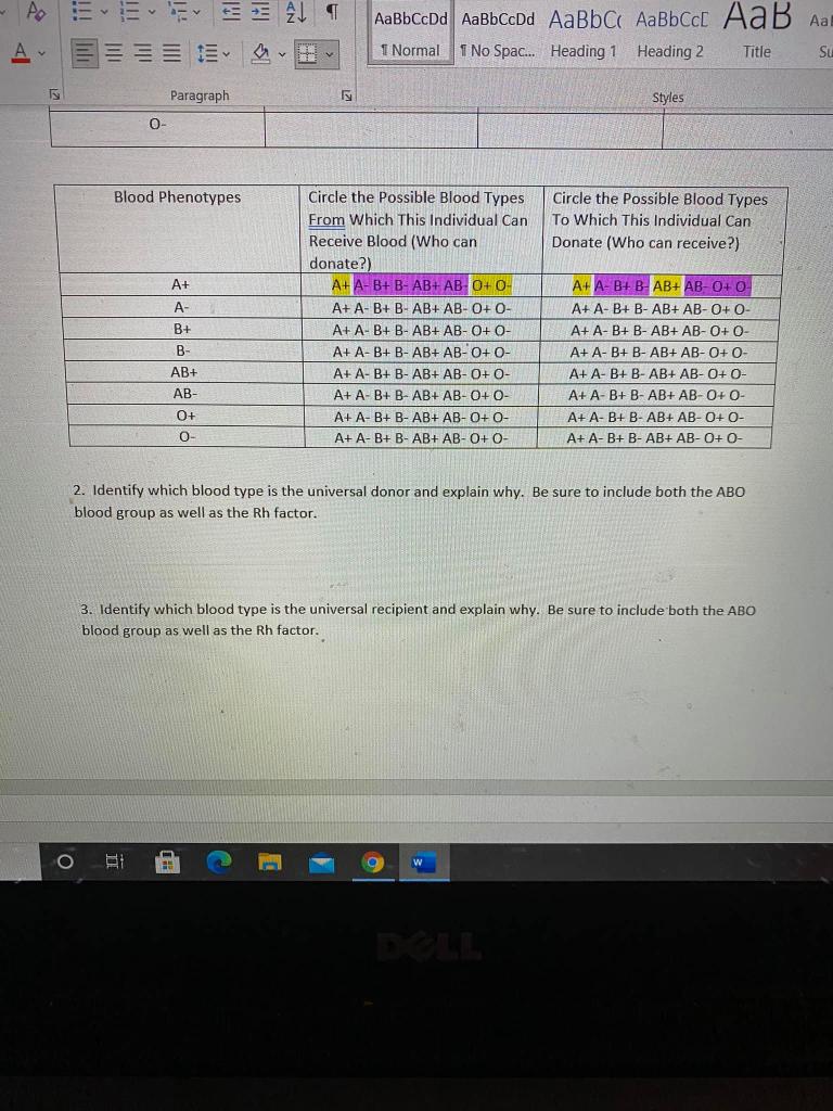 Solved = == =」 AaBbccdd AaBbccdd AaBbcc AaBbcc AaB Aa 1 No | Chegg.com