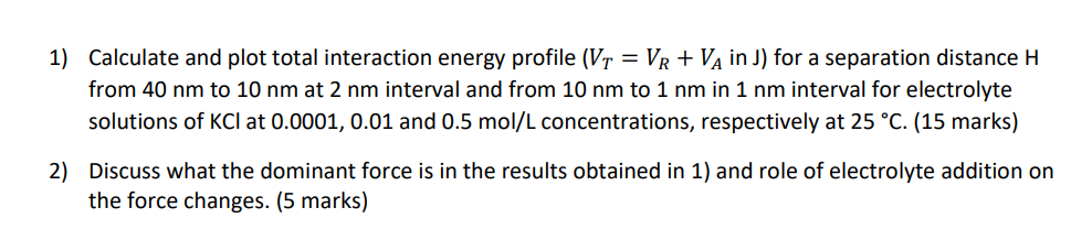 Fine clay particles suspended in an aqueous medium | Chegg.com