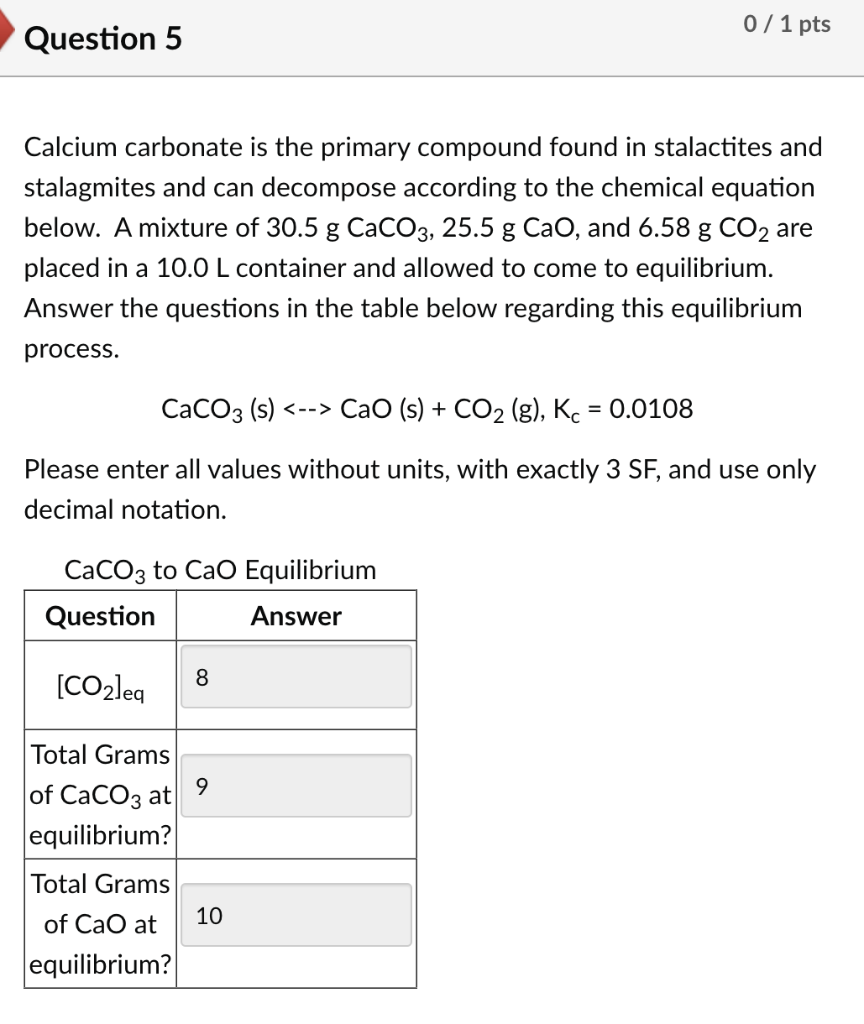 Solved Calcium carbonate is the primary compound found in | Chegg.com