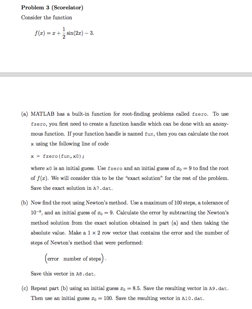 Solved Problem 3 (Scorelator) Consider the functiorn | Chegg.com