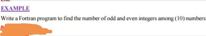 Solved EXAMPLE Write a Fortran program to find the number of | Chegg.com
