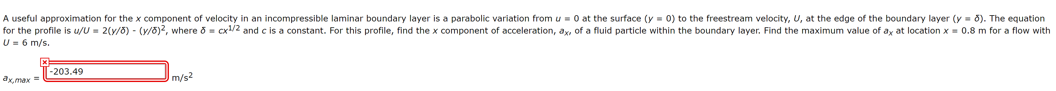 Solved A useful approximation for the x component of | Chegg.com
