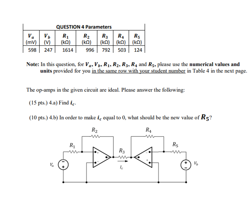 Solved Note: In this question, for Va,Vb,R1,R2,R3,R4 and R5, | Chegg.com