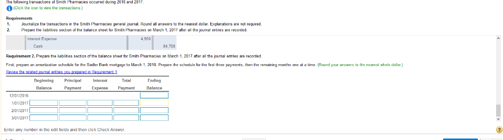 Solved Journal Entries 2016 Dec. 1 Cash 200,000 Mortgage | Chegg.com