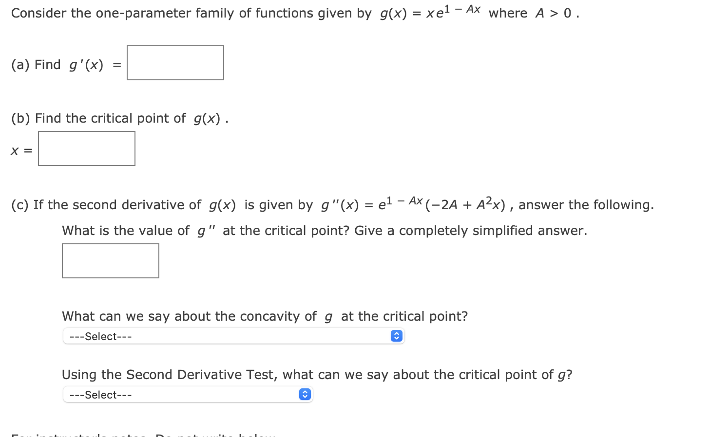 Solved Consider the one-parameter family of functions given | Chegg.com