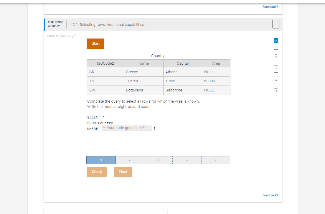 Solved 421 Selecting Rows Additional Capabilities