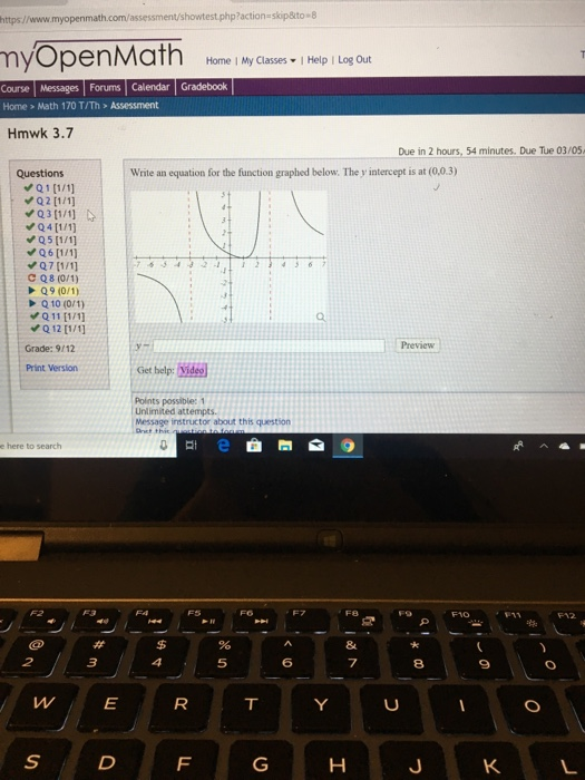 Solved : + xMMathway 1 Algebra problermSohx heo × MyOpenMath | Chegg.com