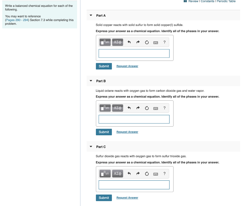 Solved ul Review | Constants Periodic Table Write a balanced | Chegg.com