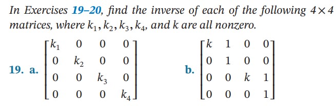 Solved In Exercises 19-20, find the inverse of each of the | Chegg.com