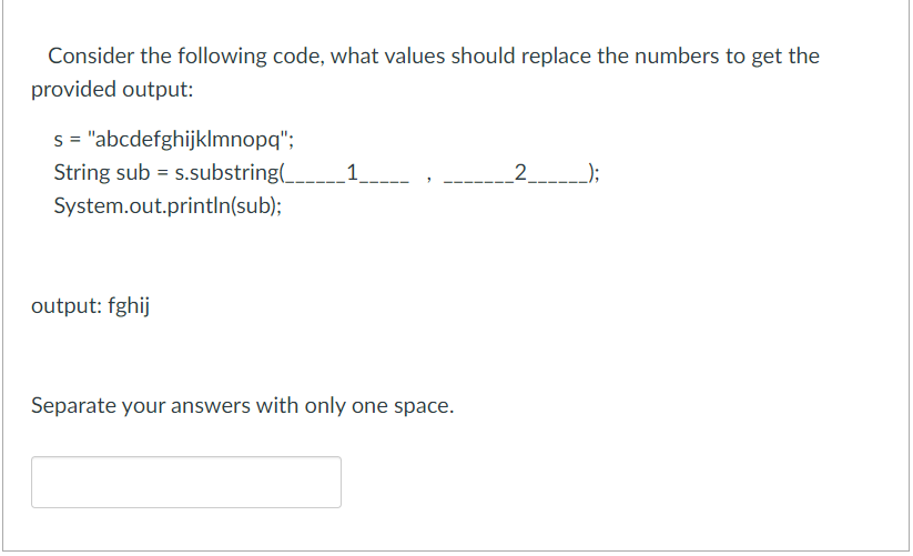 Solved This following method gets two parameters of type | Chegg.com