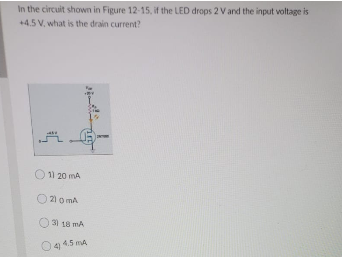 Solved In the circuit shown in Figure 12-15, if the LED | Chegg.com