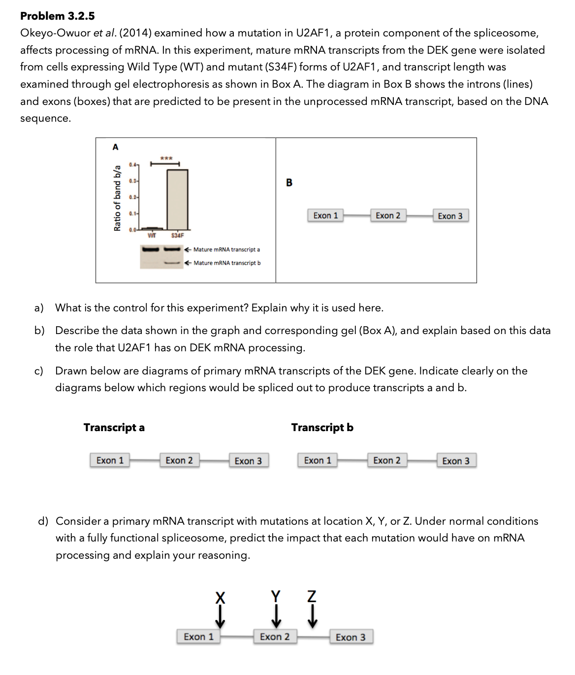 Solved Problem 3.2.5Okeyo-Owuor et al. (2014) ﻿examined how | Chegg.com