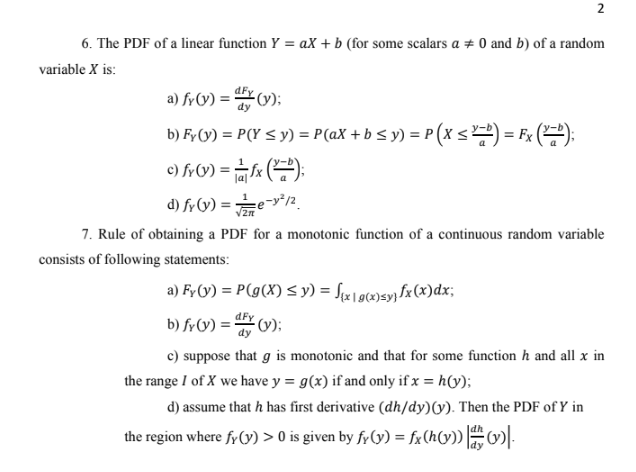 Solved 1. If we have two independent normal random variables | Chegg.com