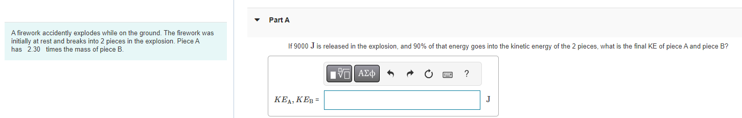 Solved A firework accidently explodes while on the ground. | Chegg.com