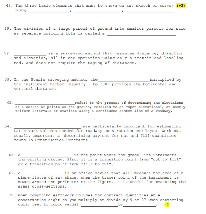 Solved 48. The three basic elements that must be shown on | Chegg.com