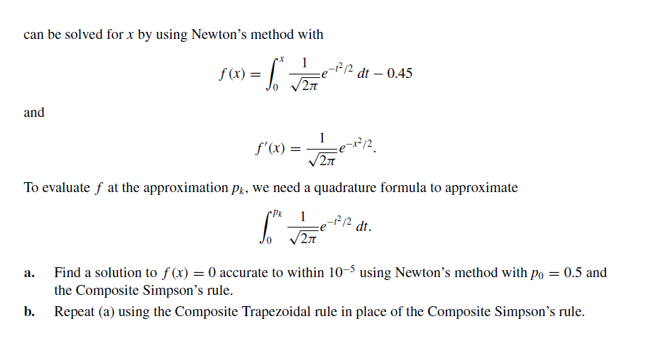 Implement a Matlab code all the methods (Newton, | Chegg.com