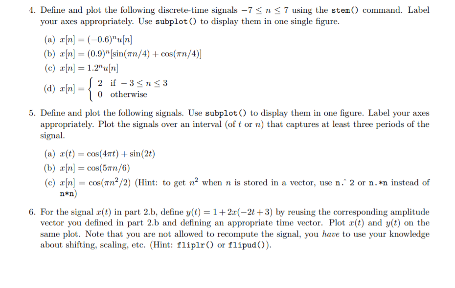 Solved Lab 2: Handling signals 1. Read section 4 of the | Chegg.com