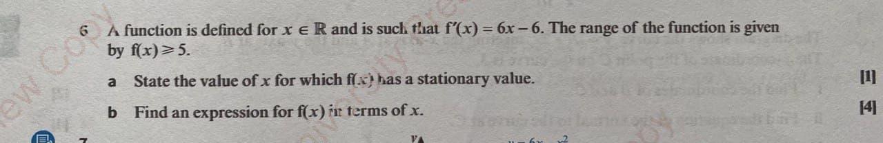 Solved the answer for 6a is 1 and 6b is f(x)= 3x2-6x+8 | Chegg.com