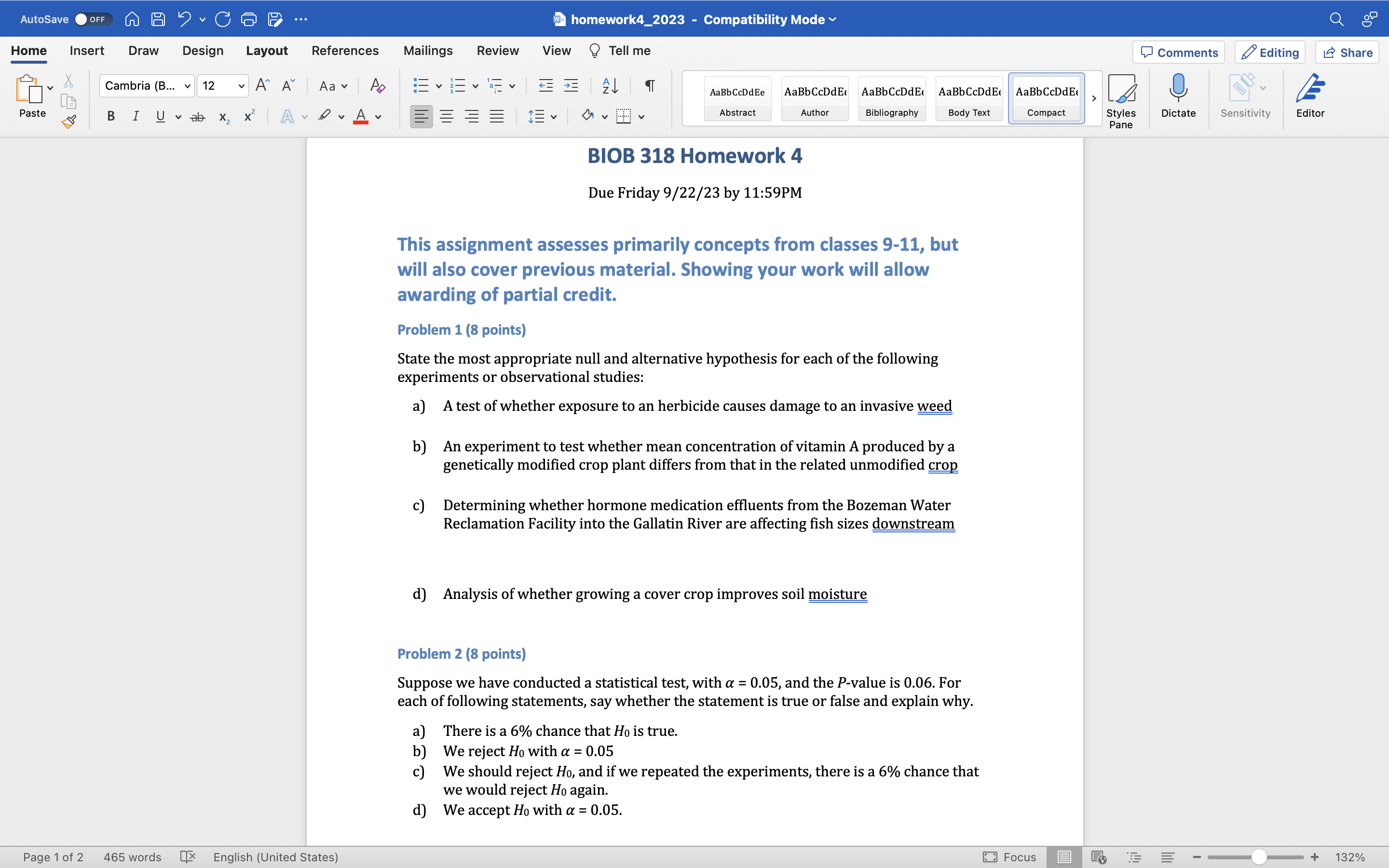 Solved This assignment assesses primarily concepts from | Chegg.com
