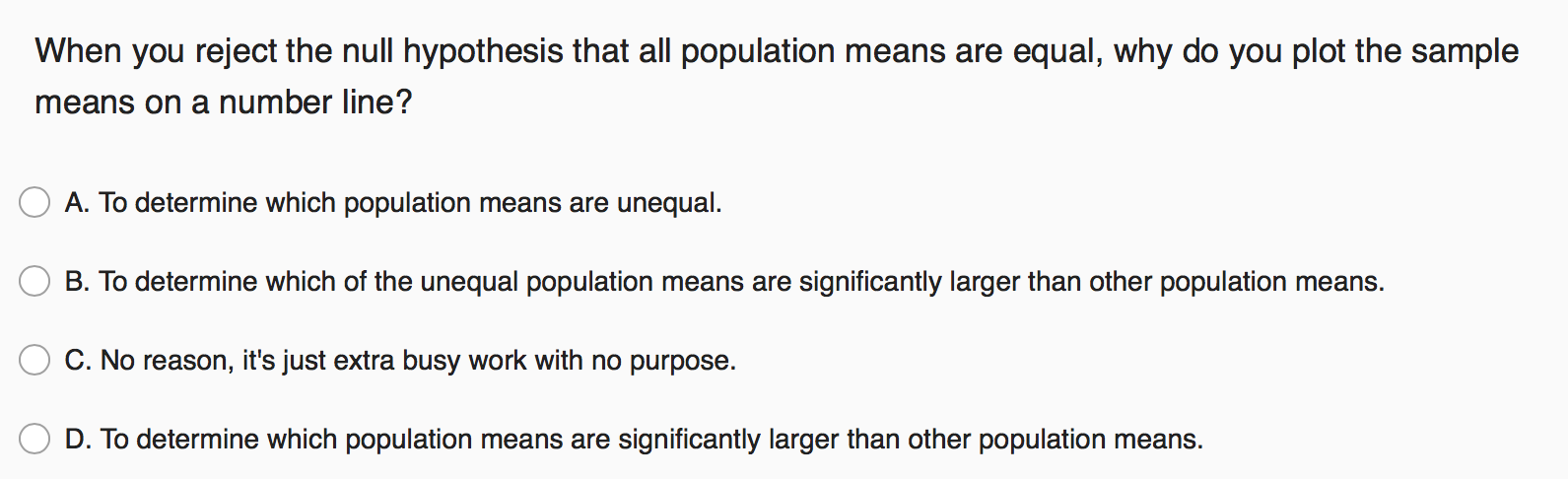 Solved When you reject the null hypothesis that all | Chegg.com