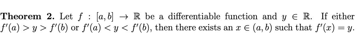 Solved Theorem 2. Let f:[a,b]→R be a differentiable function | Chegg.com