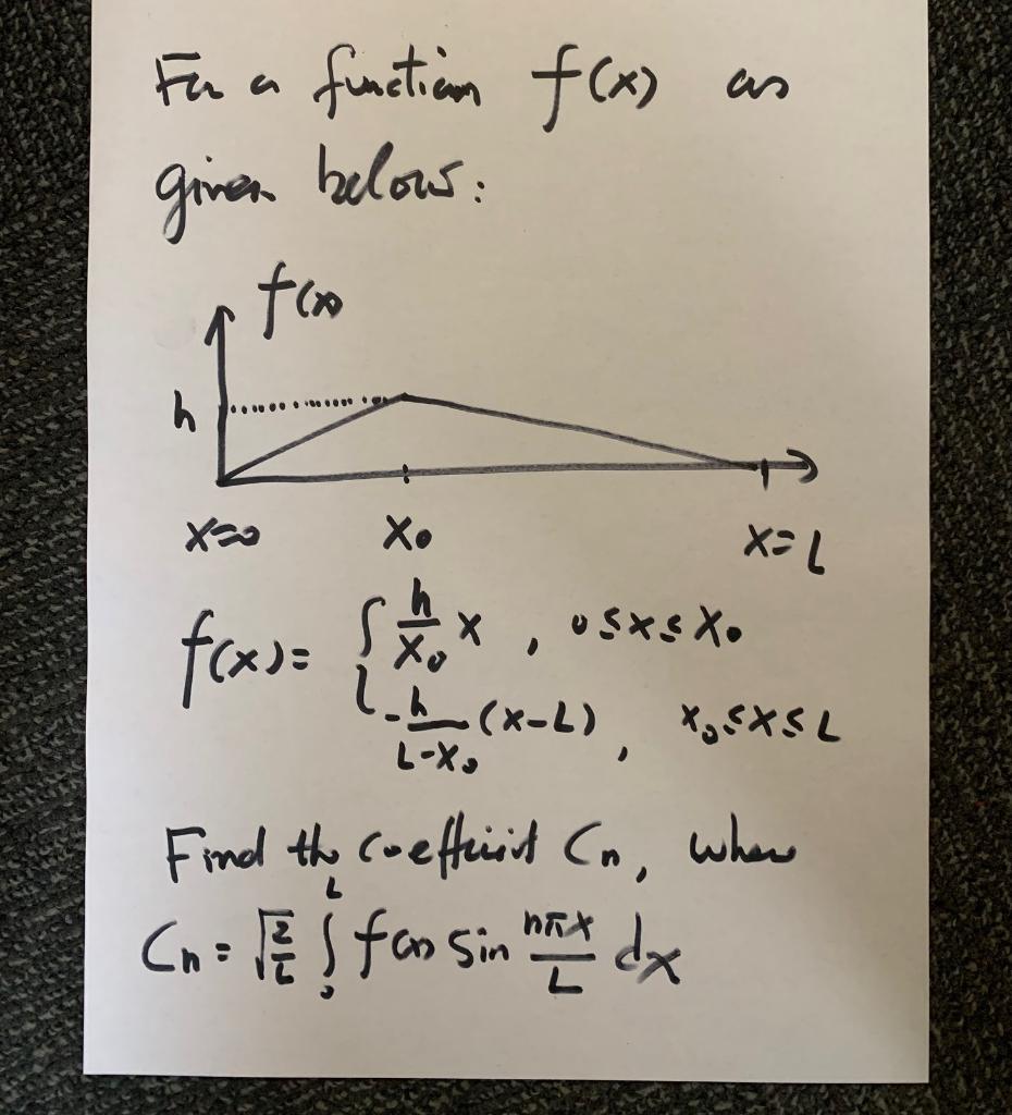 Solved Fu a function f(x) given below: fox h ....0... X. XPL | Chegg.com